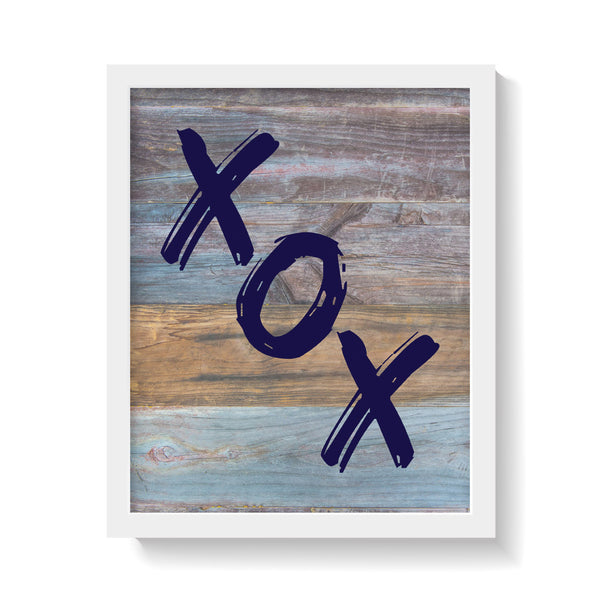 XOX ON WOOD Print - Charlie Anne